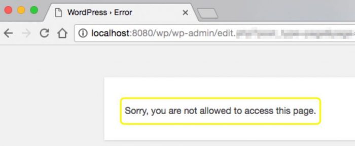 How to Fix the WordPress "Sorry, You Are Not Allowed to Access This ...
