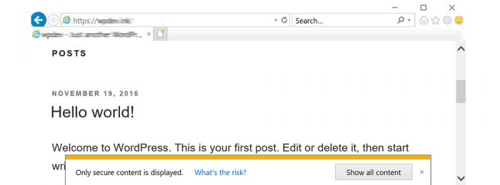 Fixed This Page Is Trying To Load Scripts From Unauthenticated Sources