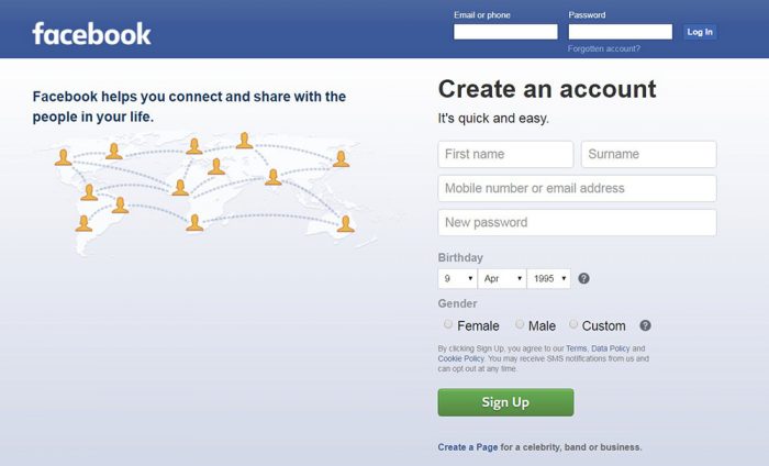 The predominant social media colors you see online