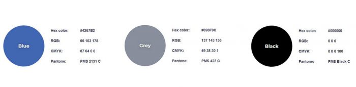 The predominant social media colors you see online