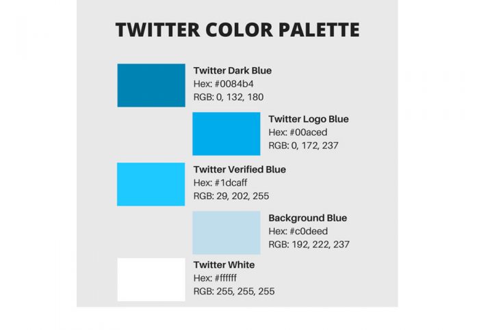 The predominant social media colors you see online