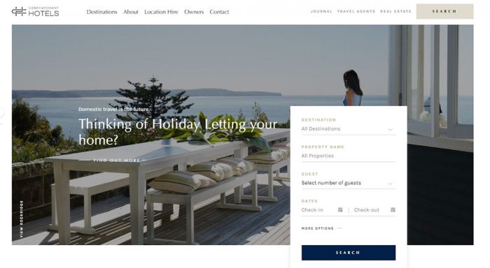 The Best Motel and Hotel Website Design for Inspiration