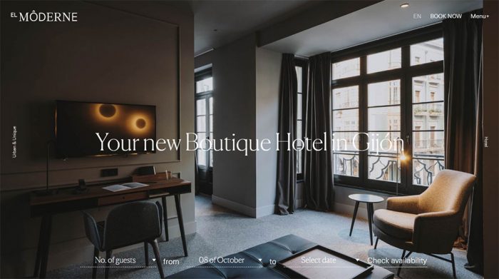 The Best Motel and Hotel Website Design for Inspiration