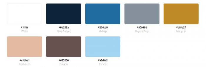 Great Looking Websites With A Calm Color Palette