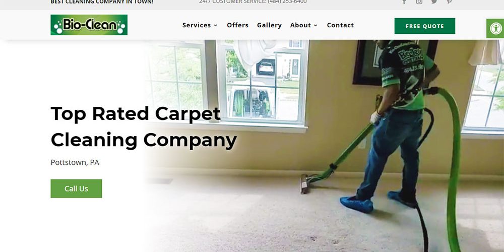 Top Carpet Cleaning Websites with Modern Design