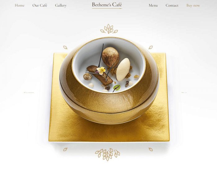 Great Cafe Websites With Modern Website Design