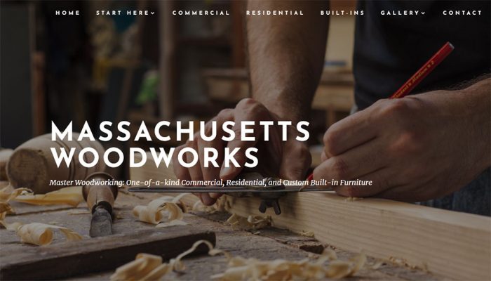 The Best Woodworking Website Design Examples