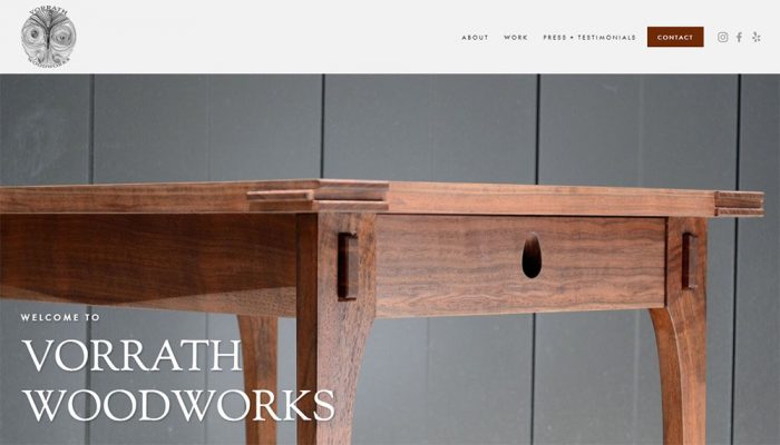 The Best Woodworking Website Design Examples