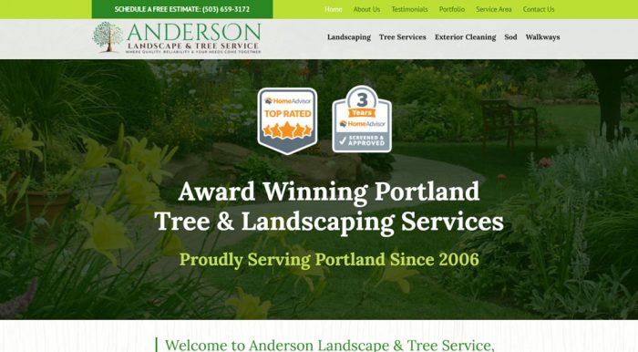 Landscaping Website Design Examples for Inspiration