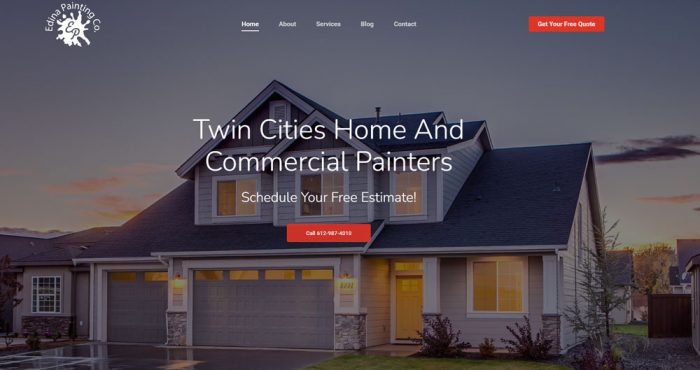 House Painters Website Design Examples That Look Good