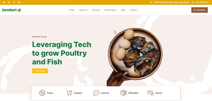 Farming and Agriculture Website Design Examples