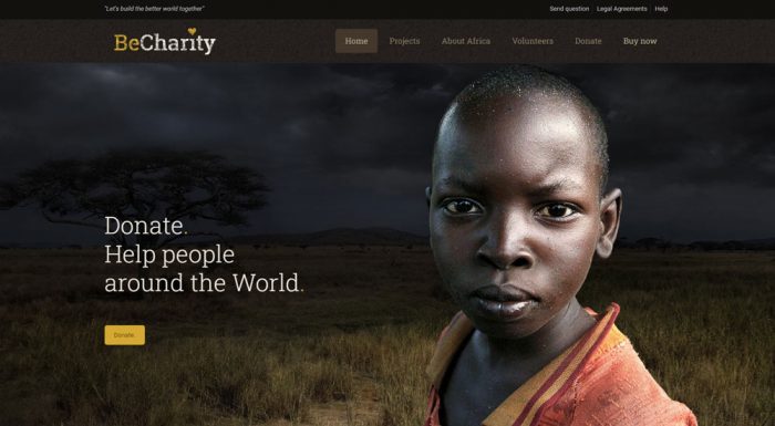 Impressive Looking Charity Website Design Examples
