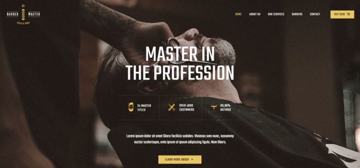Exquisite Barbershop Website Design Examples You Can Find Online