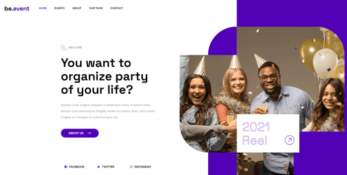 Stunning Event Planner Website Design Examples to Inspire