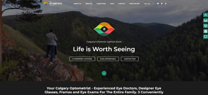 Modern Optometrist Website Design Examples to Inspire