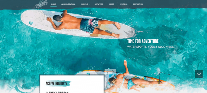 Surfing Website Design Examples That Make Waves