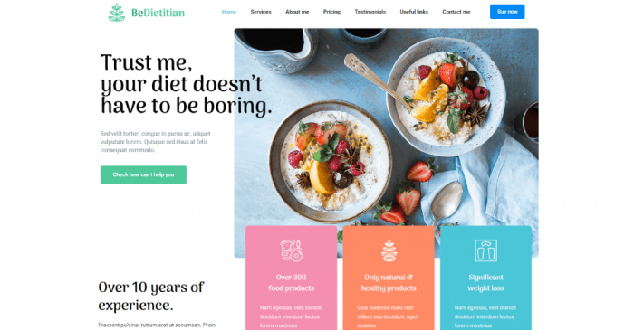 Top Dietitian Websites to Use as Inspiration for Web Design