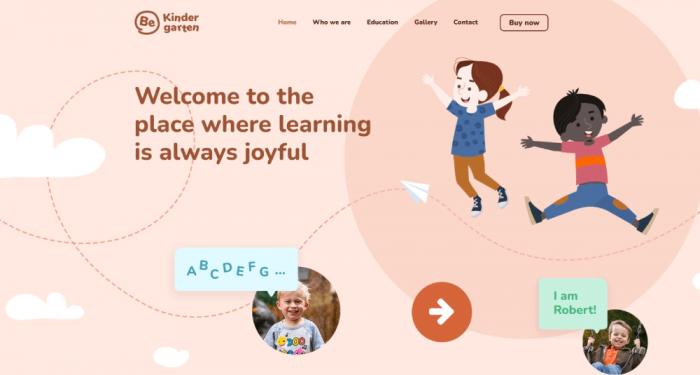 Kindergarten Website Design Examples That Look Good