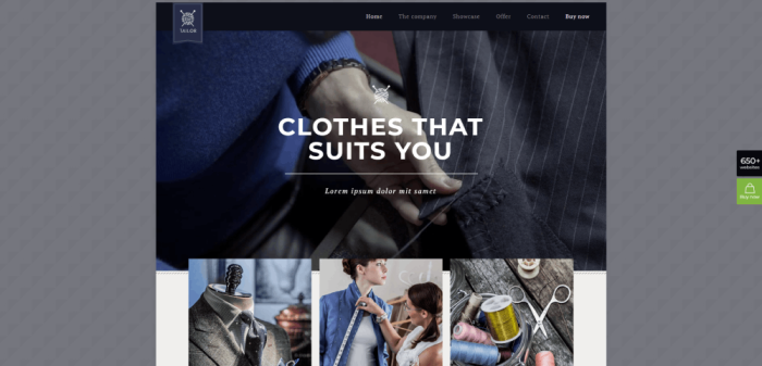 Stylish Tailor Website Design Examples to Inspire