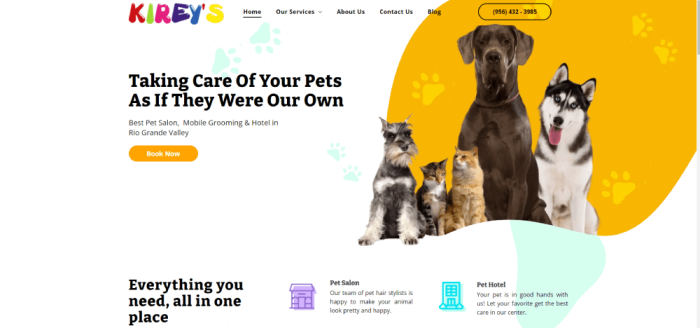 Modern Dog Grooming Website Design Examples to Inspire