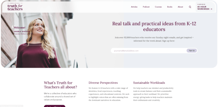 Teacher Website Examples to Inspire Designers