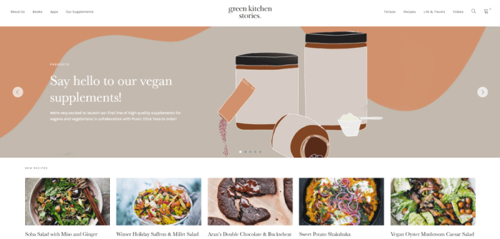 Jaw-Dropping Recipe Website Design Examples