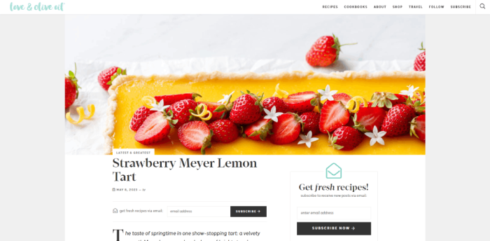 Jaw-Dropping Recipe Website Design Examples