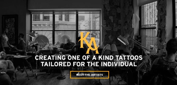 Inspirational Tattoo Website Design: 33 Examples