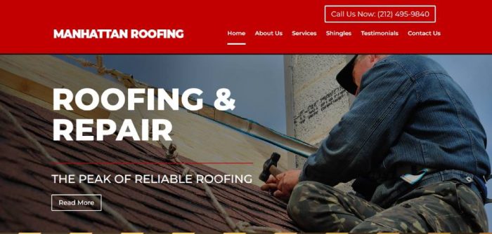 Top Roofing Websites With Good Design