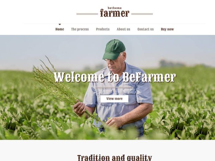 Plowing Through the Web: Exemplary Farm Websites