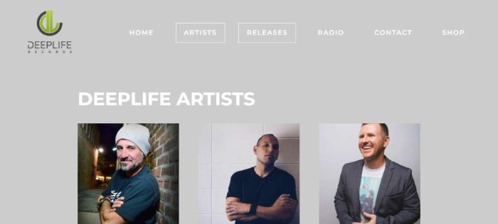 Awesome Record Label Website Design Examples