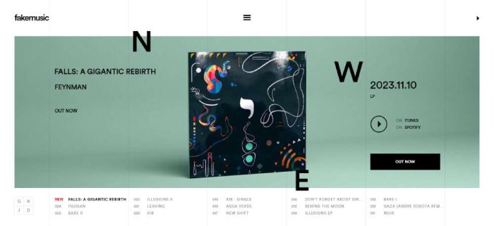 Awesome Record Label Website Design Examples