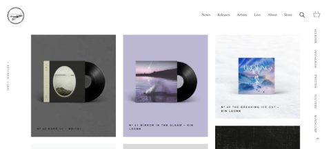 Awesome Record Label Website Design Examples