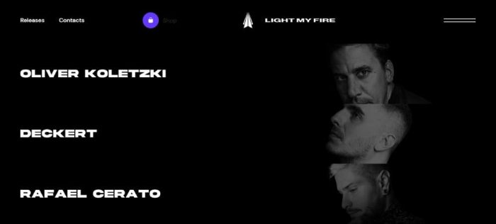 Awesome Record Label Website Design Examples