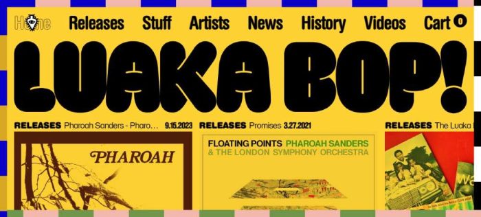 Awesome Record Label Website Design Examples