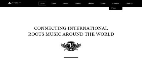 Awesome Record Label Website Design Examples